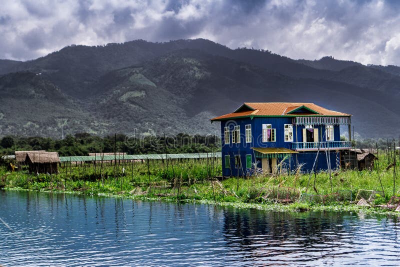 Inle Lake, Myanmar stock image. Image of culture, asian - 168088043
