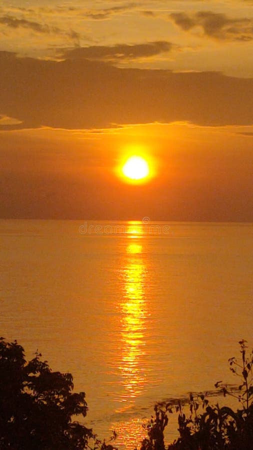 Day Turns To Night Marked by Sunset Stock Image - Image of night ...