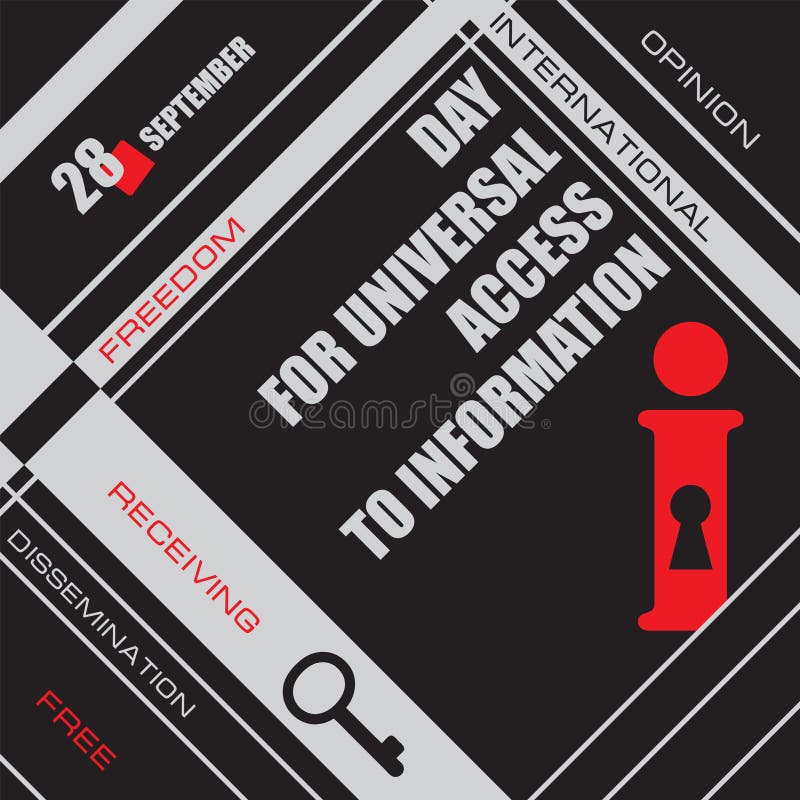 Day for Universal Access To Information Stock Vector - Illustration of ...