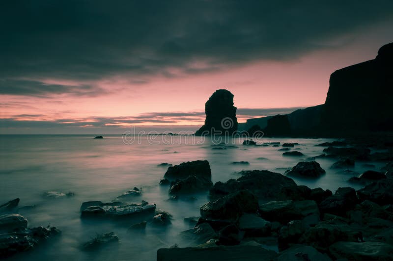 Daybreak stock photo. Image of shields, ocean, coastline - 18226356