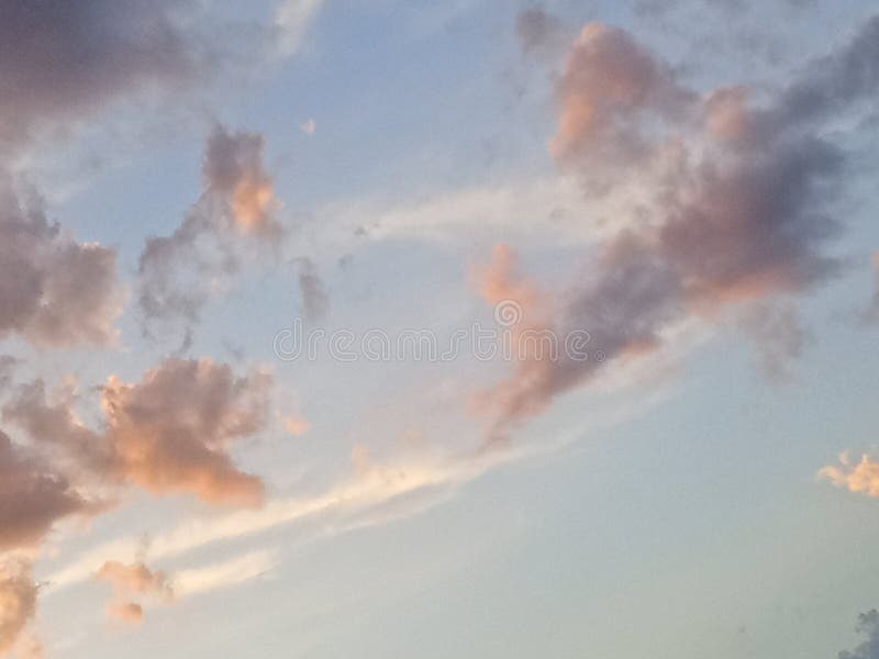 Daybreak Clouds stock image. Image of painting, afterglow - 187582003