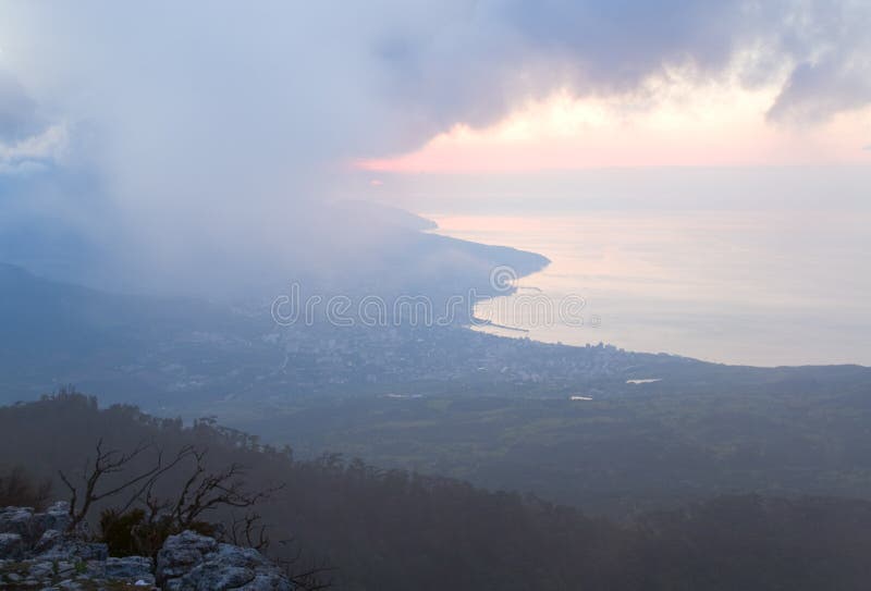 Daybreak landscape stock image. Image of cloud, peaceful - 10568077