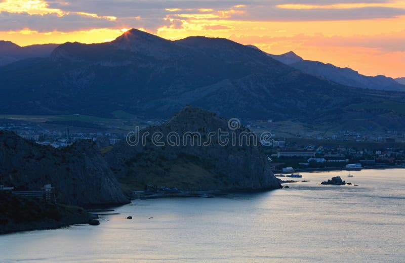 Daybreak landscape stock image. Image of twilight, ukraine - 10971831