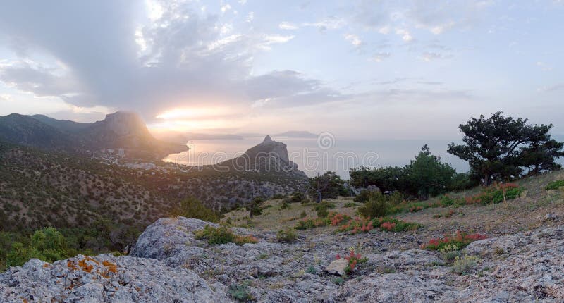 Daybreak landscape stock photo. Image of crimea, nature - 2725164