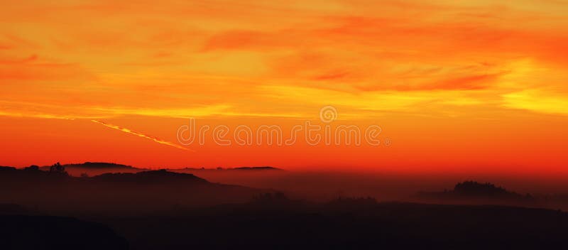 Daybreak Landscape stock image. Image of mountains, beauty - 47513503