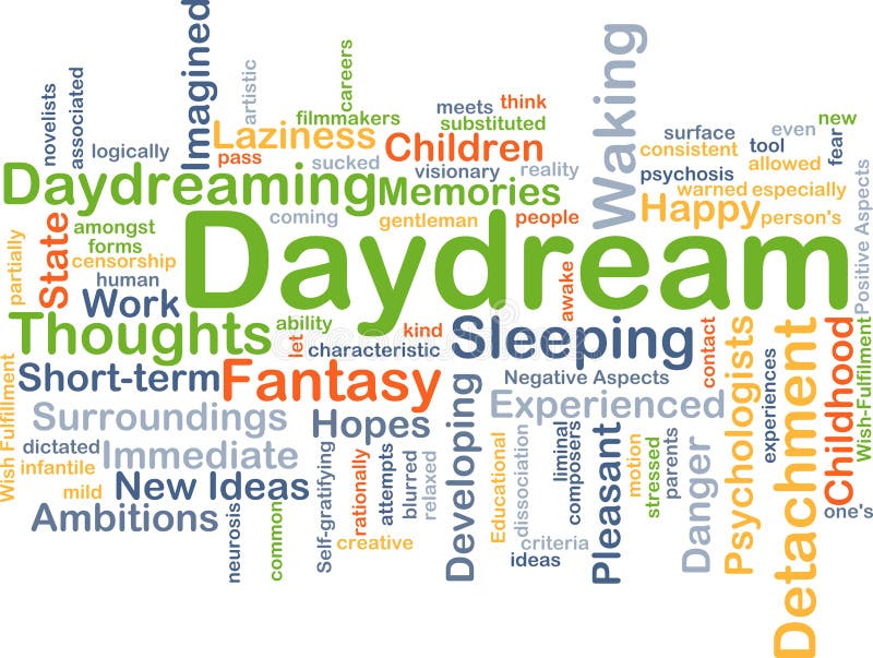 Daydream Background Concept Stock Illustration - Illustration of ...