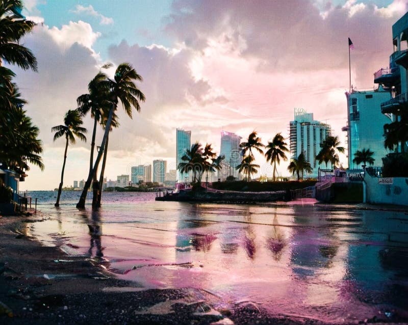 Daylight Beach Wallpaper in 8K Desktop Stock Illustration ...