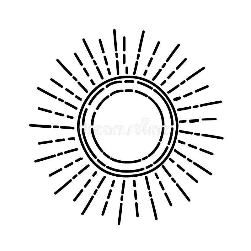 Daylight Icon. Doodle Hand Drawn or Black Outline Icon Style Stock ...
