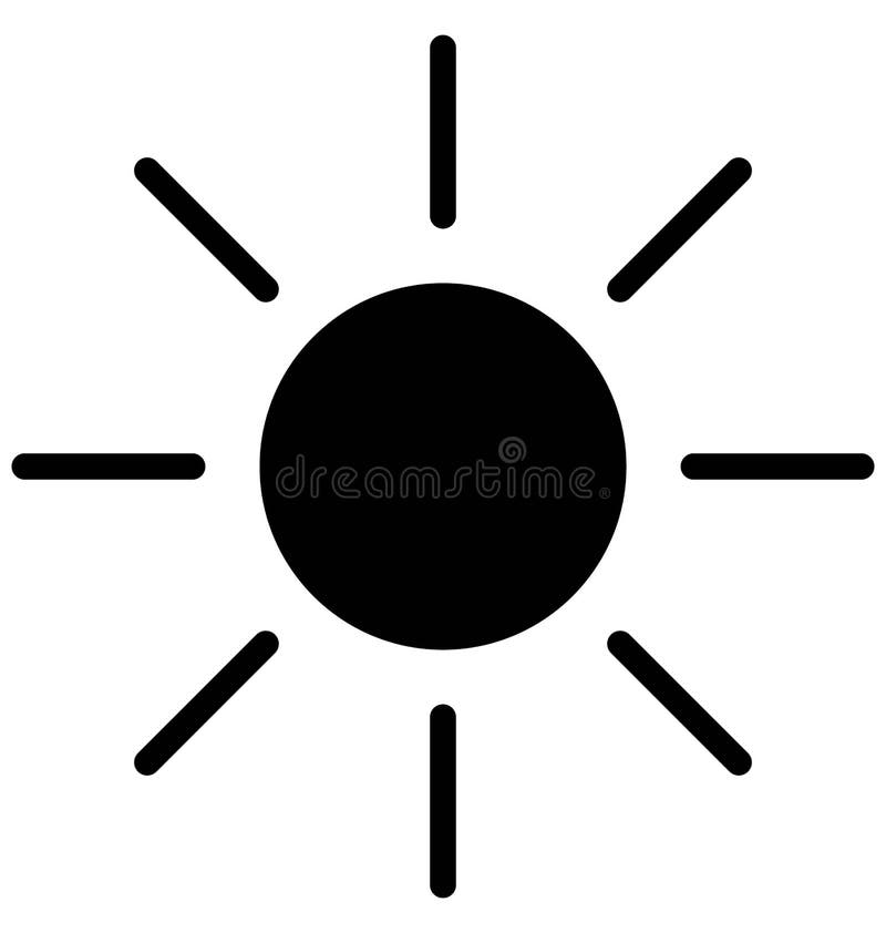 Daylight Isolated Vector Icon Which Can Easily Modify or Edit Stock ...