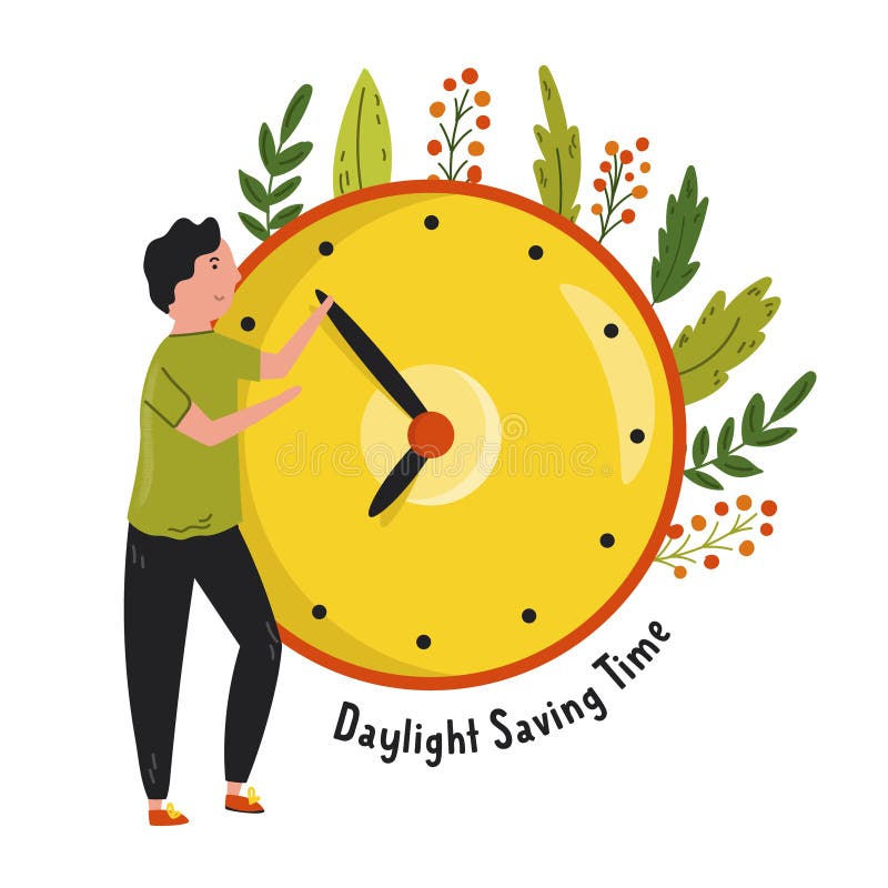 Daylight Saving Time Begins Stock Illustrations – 105 Daylight Saving ...