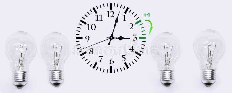 Daylight Saving Time. Change Clock To Summer Time. Stock Image - Image ...