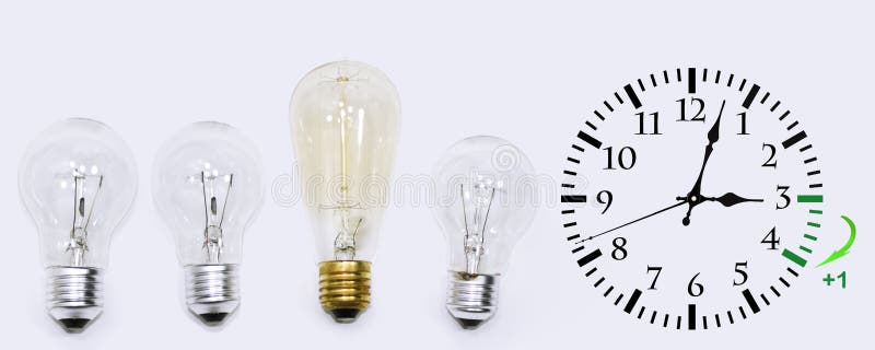 Daylight Saving Time. Change Clock To Summer Time. Stock Image - Image ...
