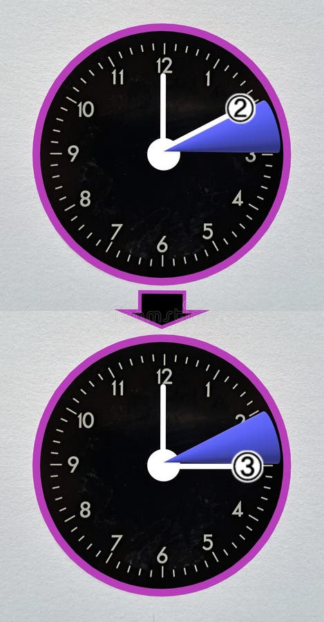 Daylight Saving Time Clocks Go Forward Stock Photo - Image of design ...