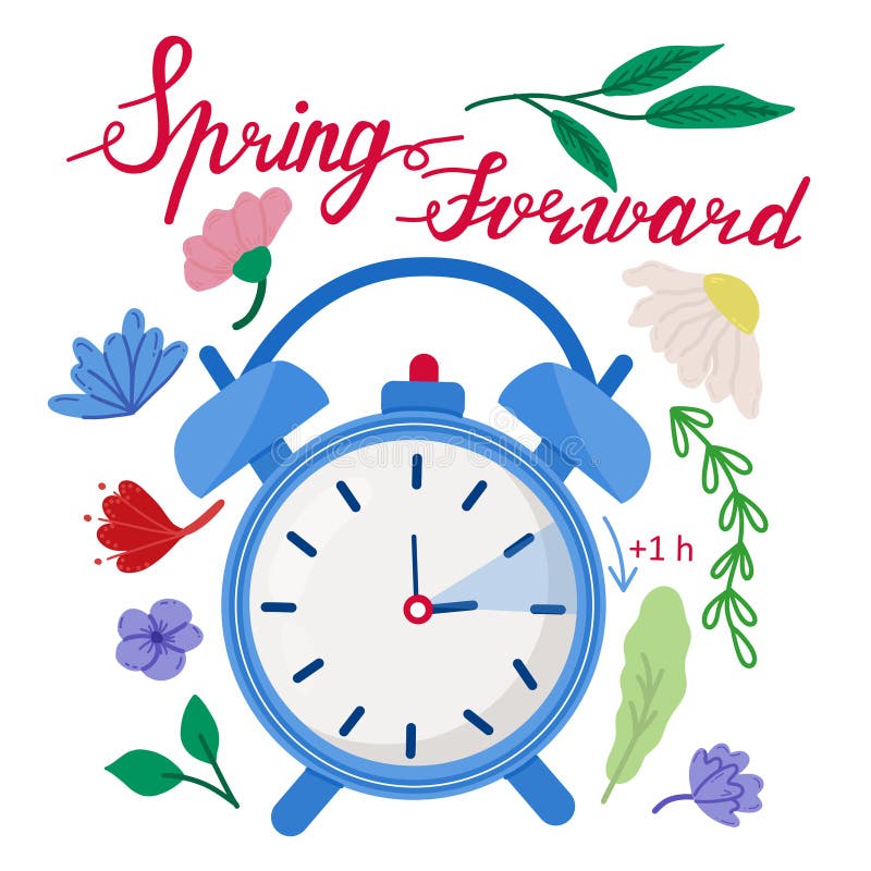 Daylight Saving Time Concept Banner. Vector Illustration of Clock ...