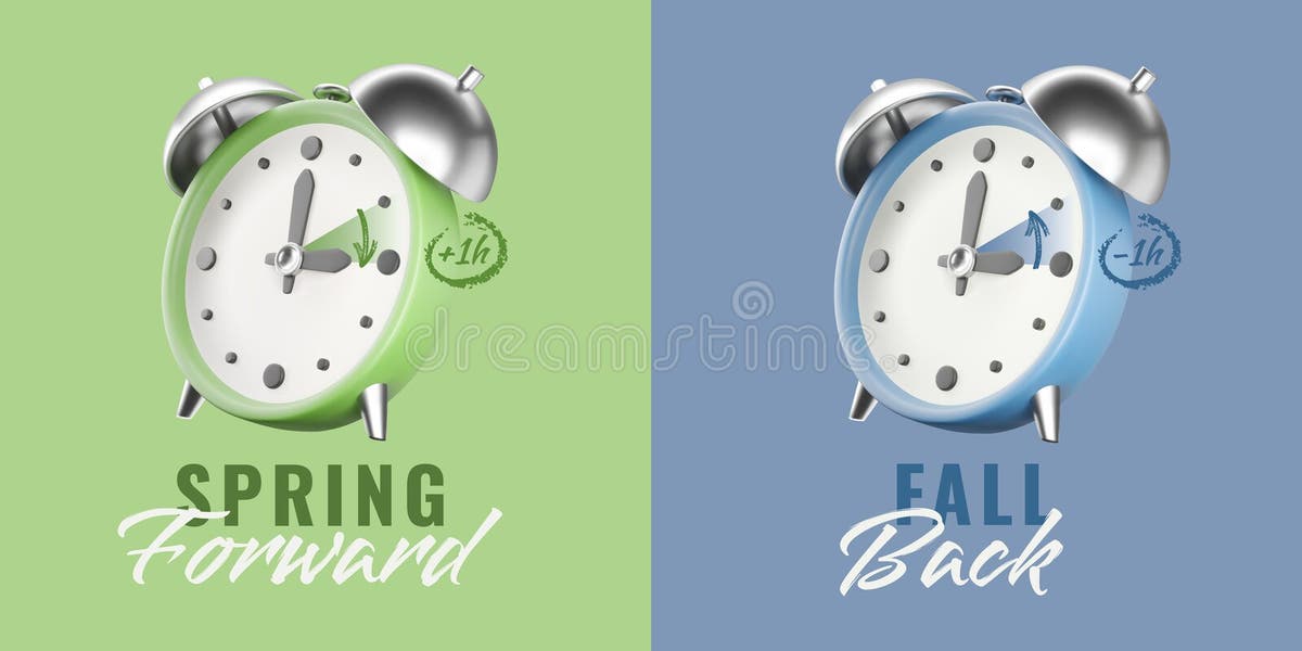 Daylight Saving Time Spring Forward Vector Stock Illustrations – 726 ...