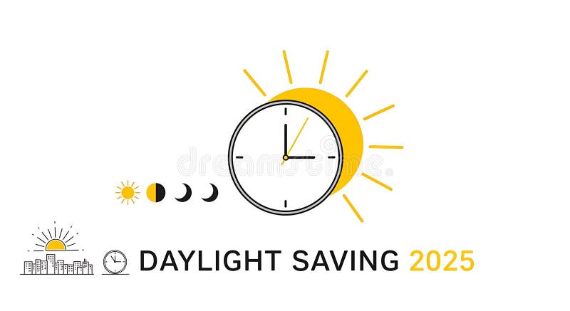 Daylight Savings Time 2025 Stock Illustrations – 73 Daylight Savings ...