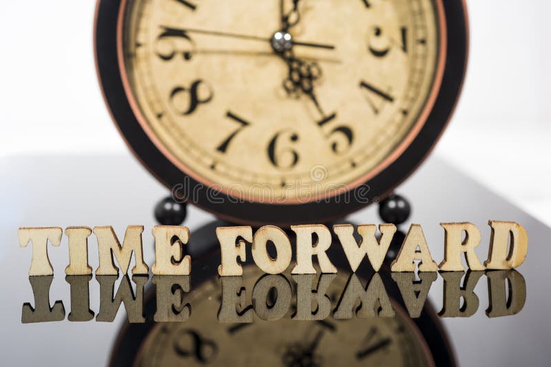 Daylight Saving Time. DST. Turn Time Forward Stock Photo - Image of ...