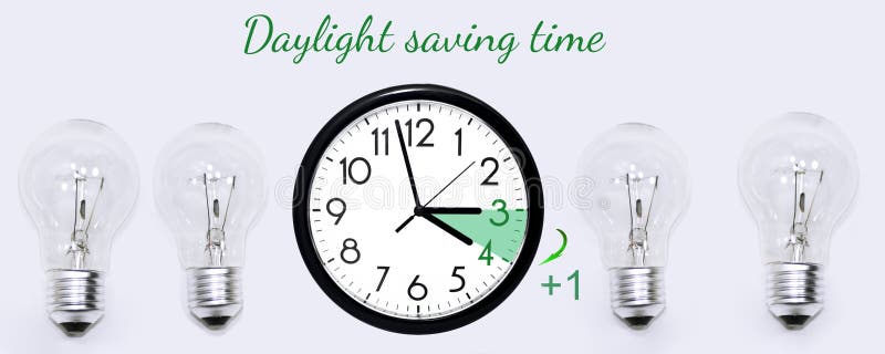 Daylight Saving Time. Change Clock To Summer Time. Stock Image - Image ...