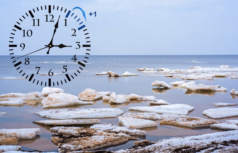 Daylight Saving Time. DST. Wall Clock Going To Winter Time Stock Image ...