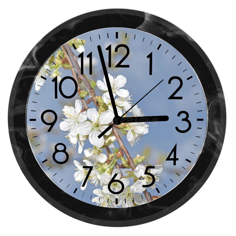 Daylight Saving Time. DST. Wall Clock Going To Winter Time. Turn Time ...