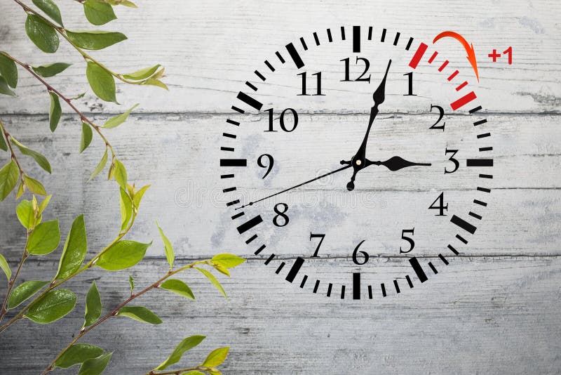 Daylight Saving Time. Change Clock To Summer Time. Stock Photo - Image ...