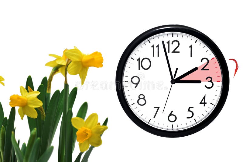 Daylight Saving Time. Change Clock To Summer Time. Stock Image - Image ...