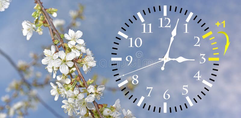 Daylight Saving Time, Spring Forward, Summer Time Change Stock Photo ...