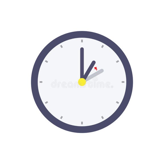 Daylight Saving Time Ends Icon Vector in Flat Style Design. Clock ...