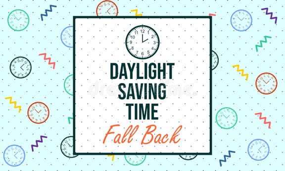 Daylight Savings Fall Back Vector Stock Illustrations – 207 Daylight ...
