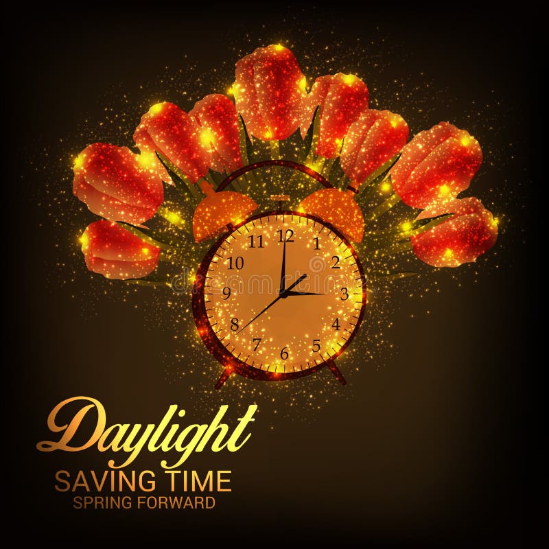 Daylight Saving Time. stock illustration. Illustration of colorful ...