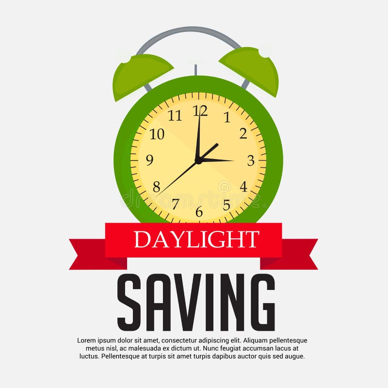 Daylight Saving Time stock illustration. Illustration of reminder ...