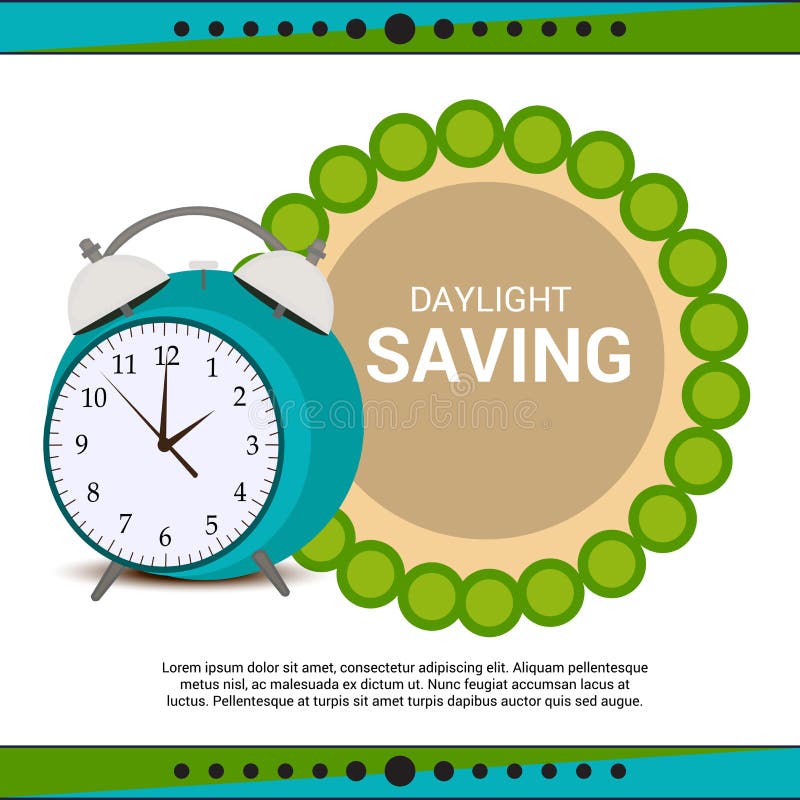 Daylight Saving Time stock illustration. Illustration of tick - 87682604