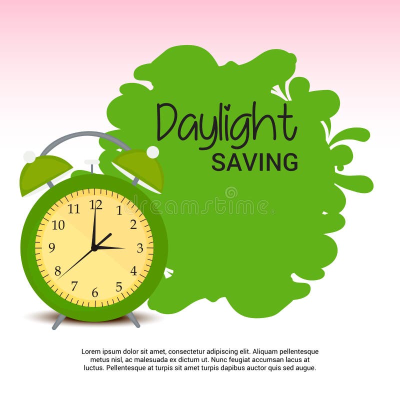Daylight Saving Time stock illustration. Illustration of minute - 87682668