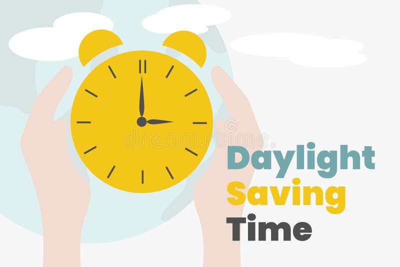Daylight Saving Time Poster Stock Vector - Illustration of poster ...