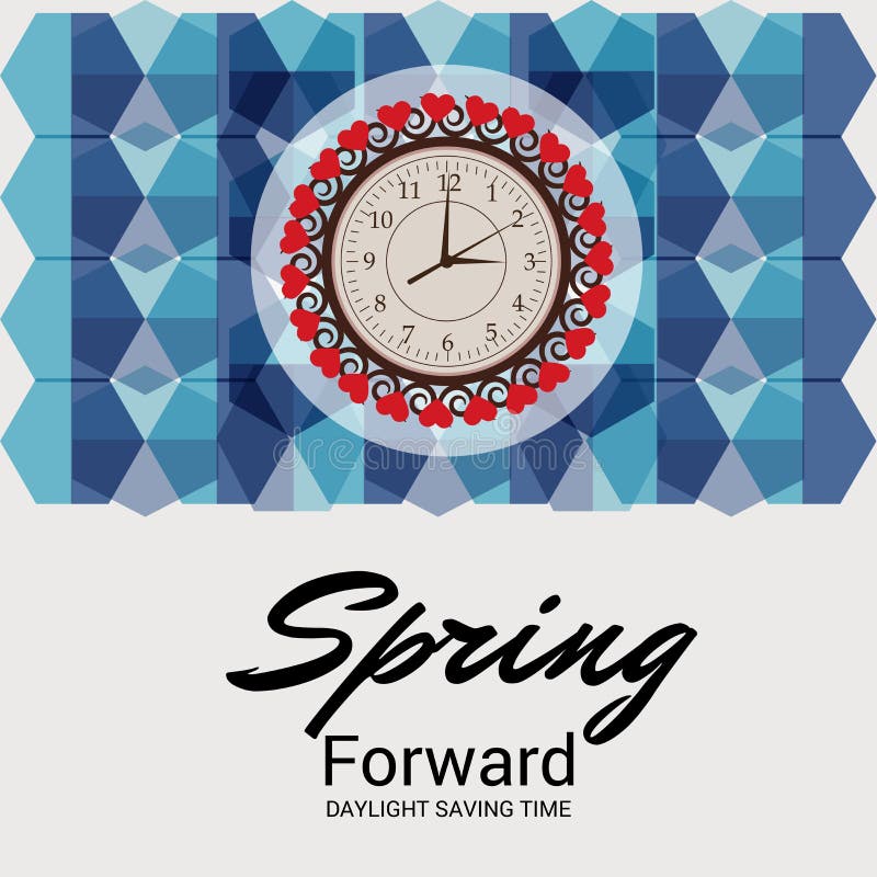 Daylight Saving Time. stock illustration. Illustration of color - 173489427