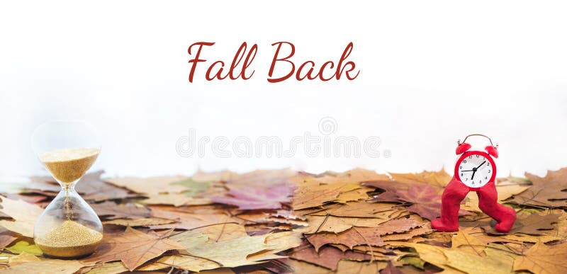 Daylight Saving Time. Wall Clock Going To Winter Time. Autumn ...
