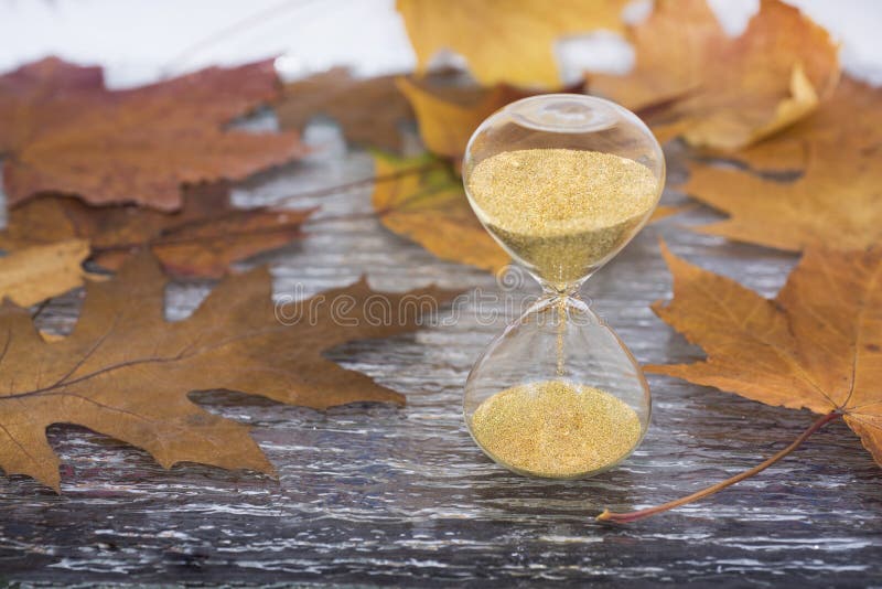 Daylight Saving Time. Wall Clock Going To Winter Time. Autumn ...