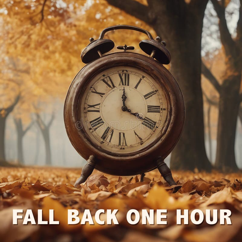 Fall Back One Hour Stock Illustrations – 191 Fall Back One Hour Stock ...