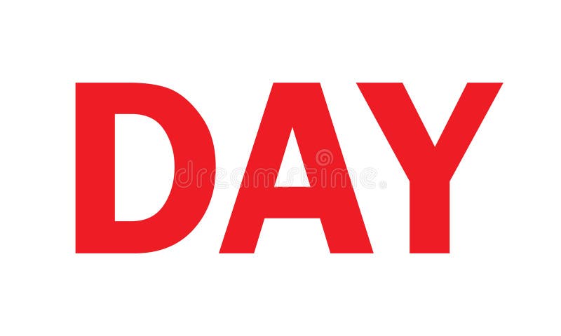 DAYS - Colourful day word stock illustration. Illustration of number ...