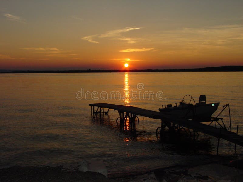 Days End stock image. Image of calm, dock, cloud, vermont - 126843
