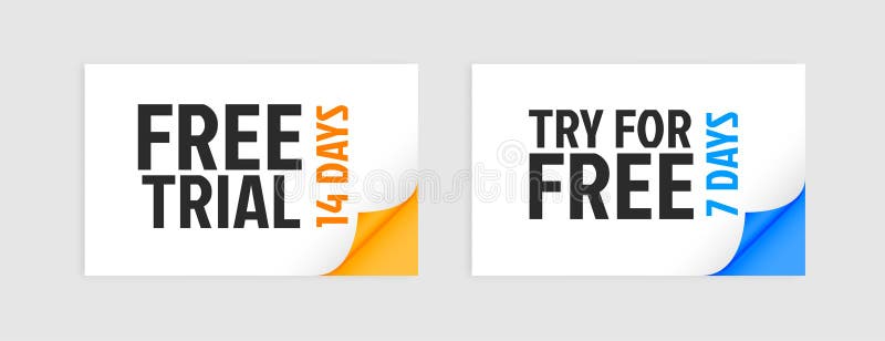 Days Free Trial Emblem. 7 14 30 60 90 Days Trial. Vector Stock ...