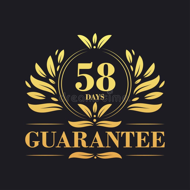 58 Days Guarantee Logo Vector, 58 Days Guarantee Sign Symbol Stock ...