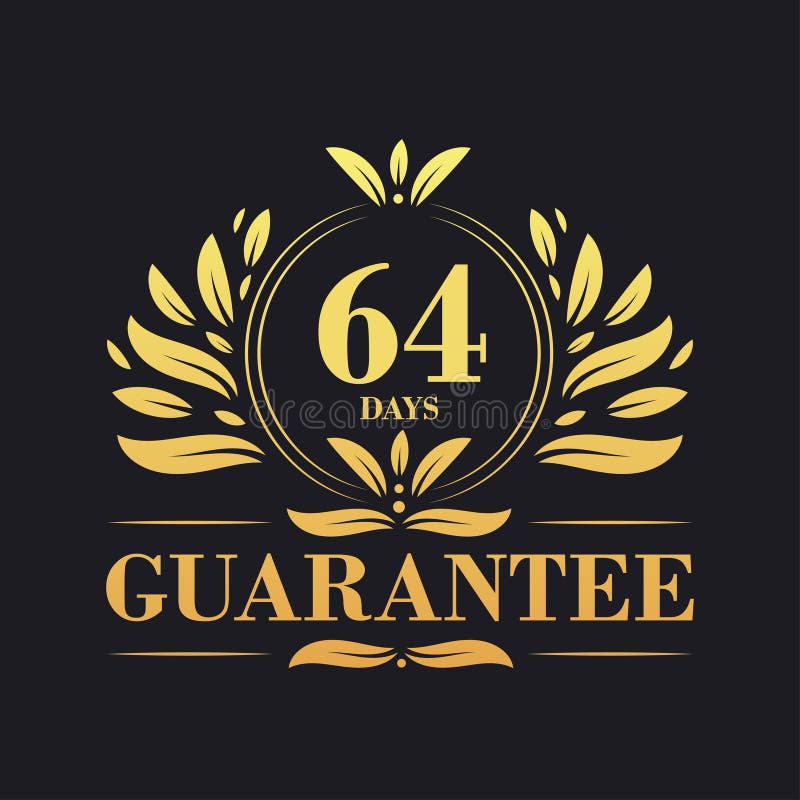 64 Days Guarantee Logo Vector, 64 Days Guarantee Sign Symbol Stock ...