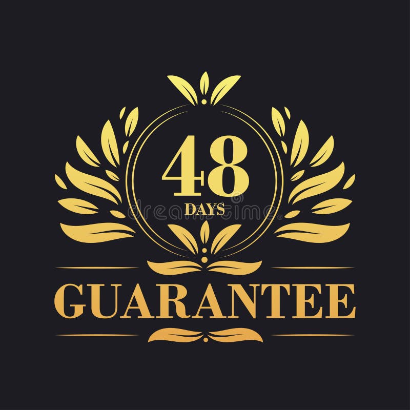 48 Days Guarantee Logo Vector, 48 Days Guarantee Sign Symbol Stock ...