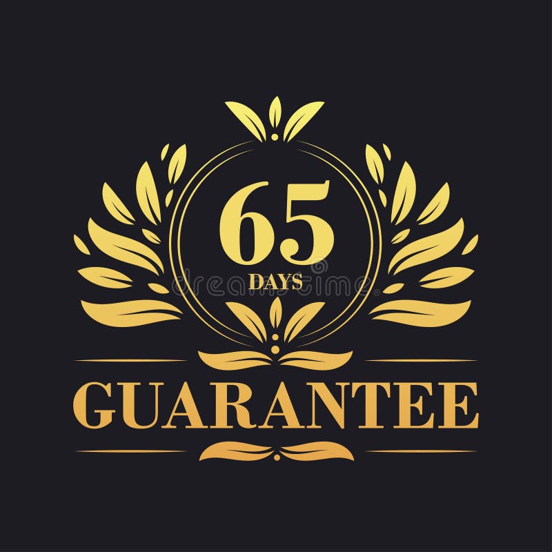 65 Days Guarantee Logo Vector, 65 Days Guarantee Sign Symbol Stock ...
