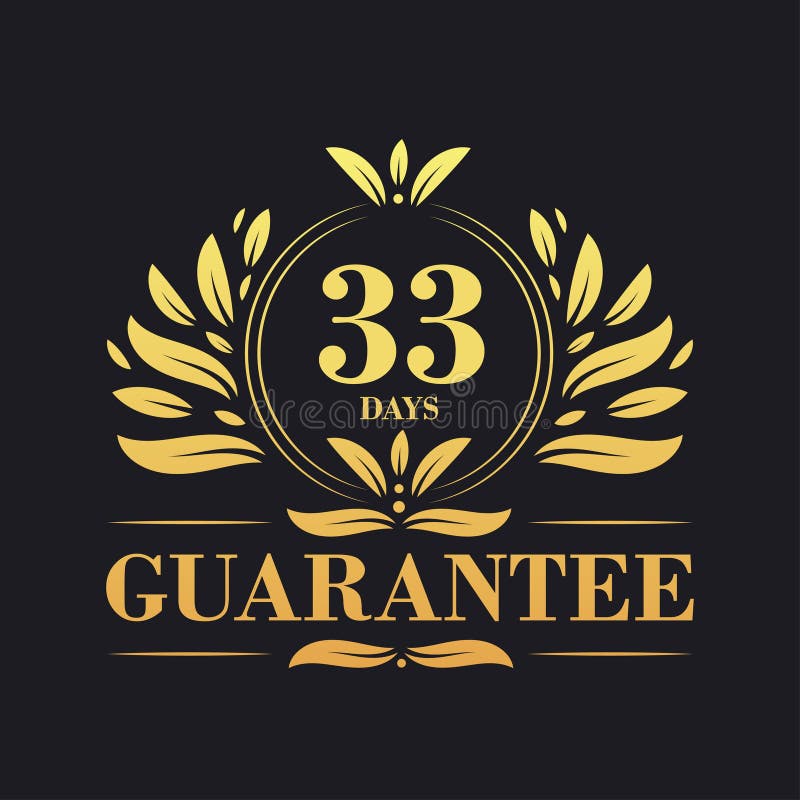 33 Days Guarantee Logo Vector, 33 Days Guarantee Sign Symbol Stock ...
