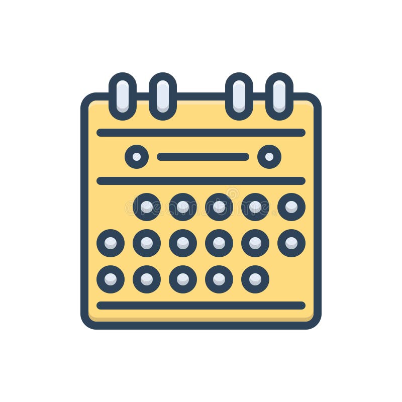 Color Illustration Icon for Days, Daytime and Stage Stock Illustration ...