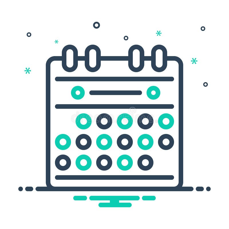 Mix Icon for Days, Daytime and Stage Stock Illustration - Illustration ...