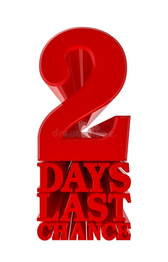 2 Days To Go Last Countdown Icon. Two Day Go Sale Price Offer Promo ...
