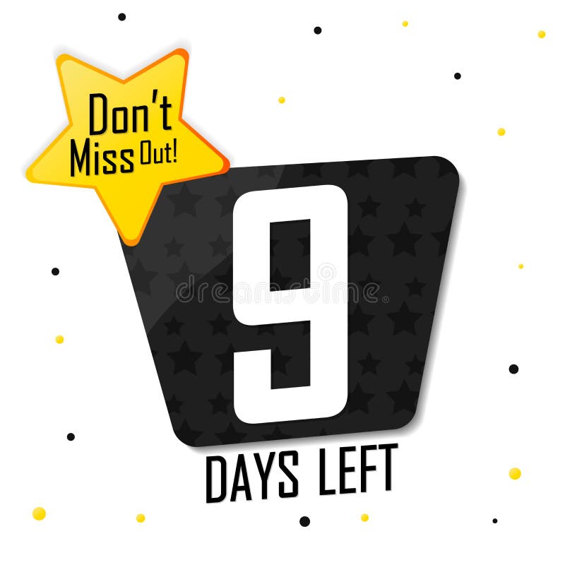 13 Days Left, Countdown Tag, Banner Design Template, Don`t Miss Out ... 13 Days Left, Countdown Tag, Banner Design Template, Don`t Miss Out ...